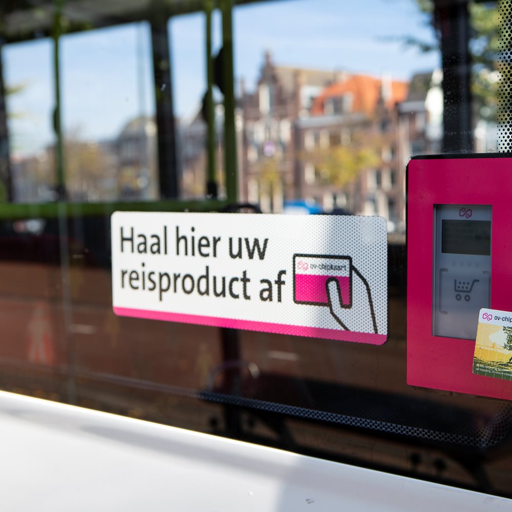 Pick-up point on the bus